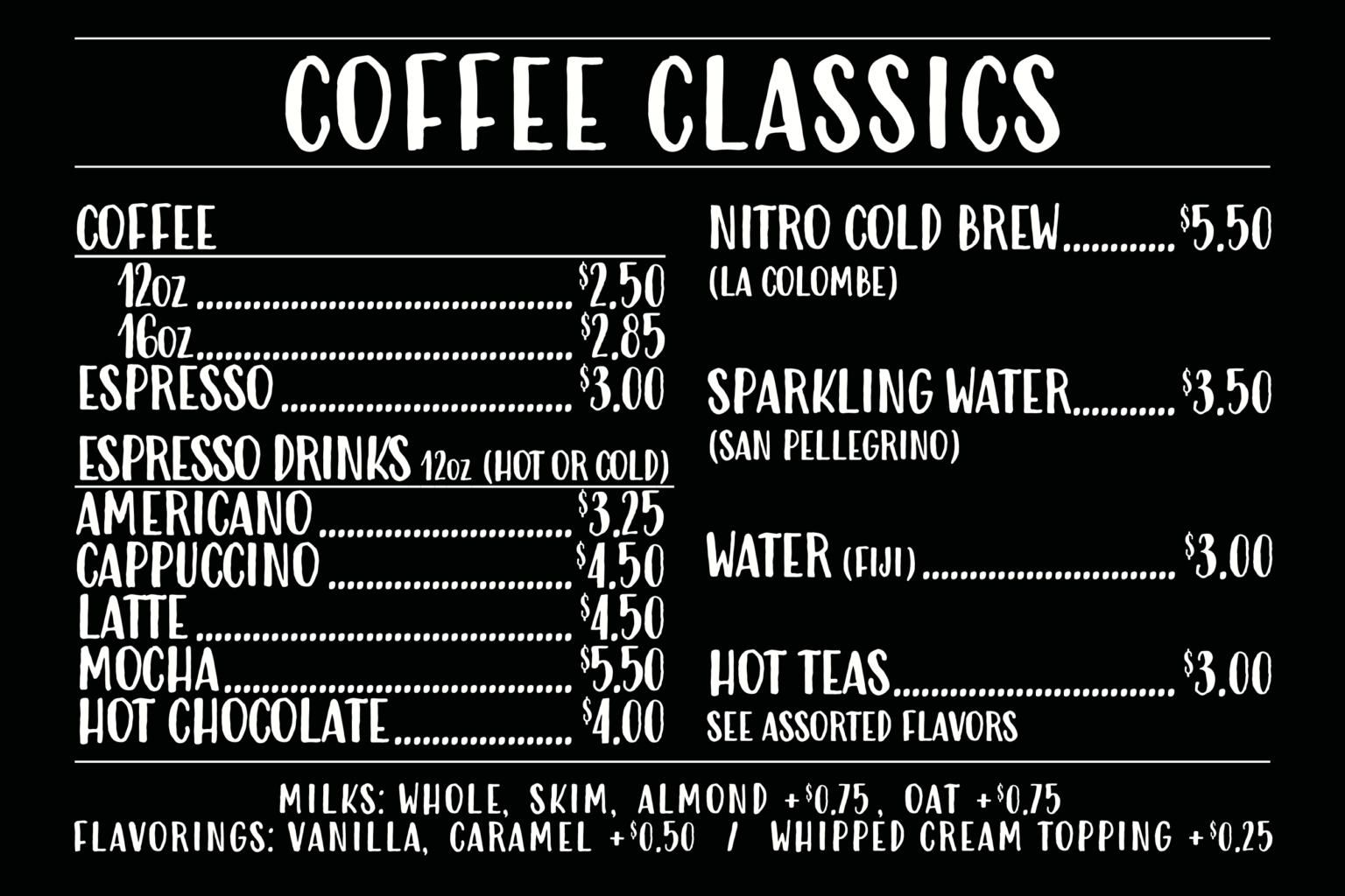 Coffee - The Vanilla Bean